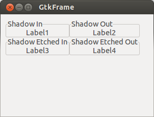 素人の独学GTK+3.0 10章：フレームとラベル